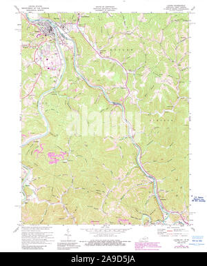 Louisa, Kentucky, map 1971, 1:24000, United States of America by ...