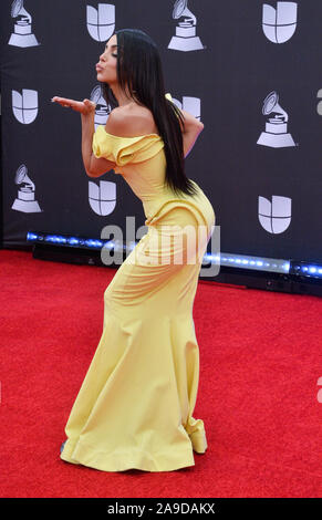 Chesca arrives at the 20th Latin Grammy Awards on Thursday, Nov. 14 ...