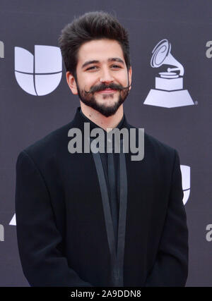 Camilo arrives at the 20th Latin Grammy Awards on Thursday, Nov. 14 ...