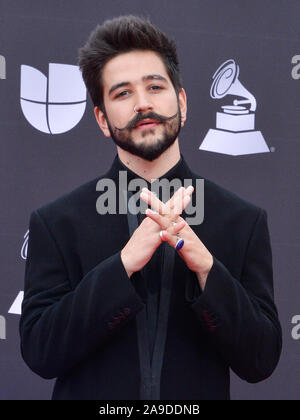 Camilo arrives at the 20th Latin Grammy Awards on Thursday, Nov. 14 ...