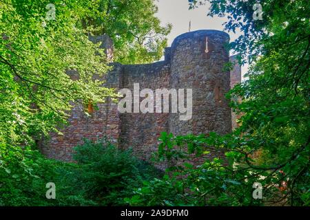 , Saar loop and castle Montclair near Orscholz, 18.10.2012, aerial view ...