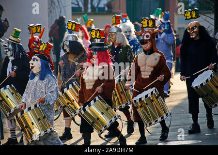 Parade at Basel Fasnacht, Basel, Canton of Basel-Stadt, Switzerland ...