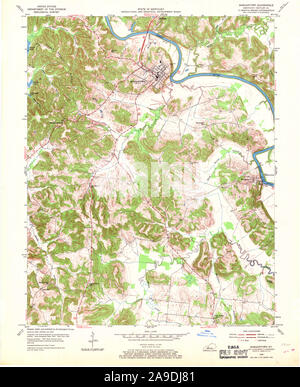 Morgantown, Kentucky, map 1954, 1:24000, United States of America by ...