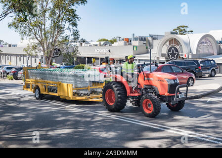 trolley collector in car park Stock Photo - Alamy