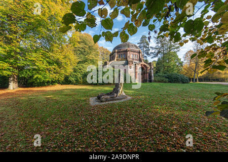 Historic statue, "Fate" by Hugo Lederer, Ohlsdorf Cemetery, Hamburg ...
