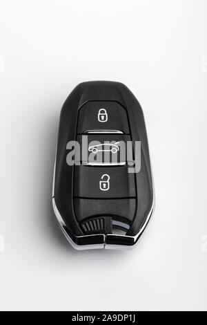 Car key, keyless GO system, keyless entry, white background Stock Photo ...