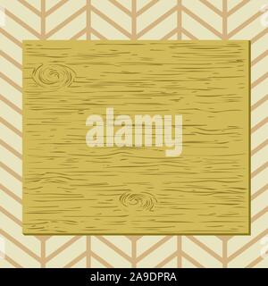 Square rectangle unreal cartoon wood wooden nailed stuck on coloured ...