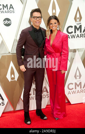 Bobby Bones arrives at the 53rd annual CMA Awards at Bridgestone Arena ...