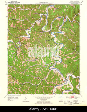 Oneida, Kentucky, map 1953, 1:24000, United States of America by ...