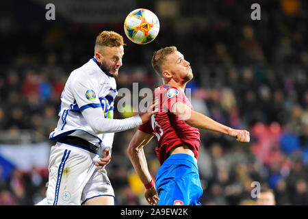 From left Czech Tomas Soucek, David Doudera in action during the ...