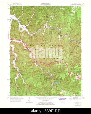 Slade, Kentucky, map 1966, 1:24000, United States of America by ...