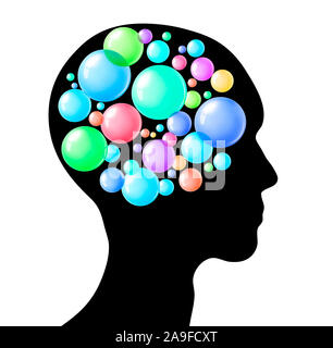 Bubbles in the brain Stock Photo - Alamy