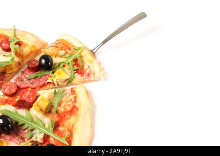 A pizza shovel isolated on white background Stock Photo - Alamy
