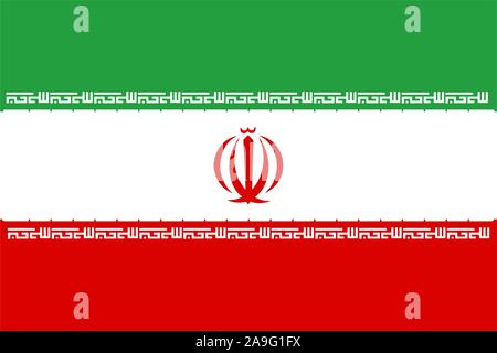 Flag of Iran. Iran flag official colors and proportion digital vector ...