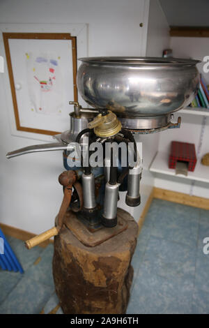 VINTAGE MILKING MACHINERY Stock Photo - Alamy