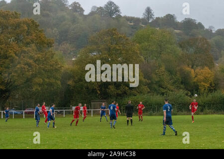 Brecon, Wales 2 November 2019. Football: Brecon Northcote vs Brecon ...
