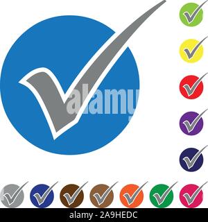 Checkmark, button, sign, hook, logo Stock Vector Image & Art - Alamy