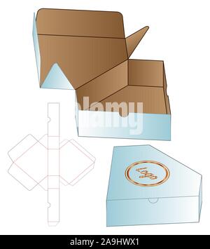 Diamond Shape Box packaging die cut template Stock Vector Image & Art ...