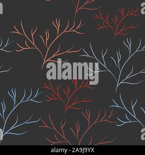 Seamless Algae Seamless Pattern. Modern Digital Design. Marine ...