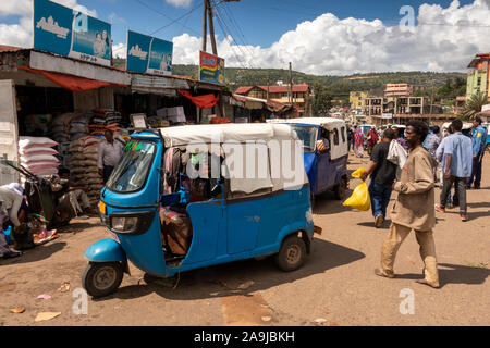 Harar Gate, City Gate, Road Traffic and Cars, Harar, Ethiopia Stock ...