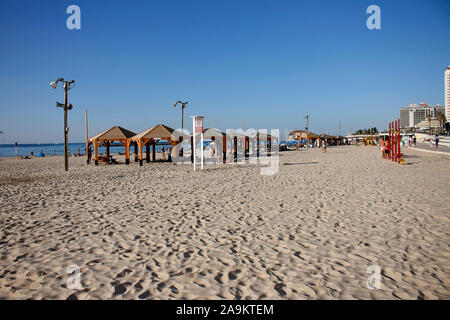 Strand, Mittelmeer, Tel Aviv, Israel/ beach, Mediterranean Sea, Tel ...