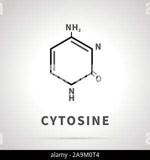 Chemical structure of Cytosine (C Stock Vector Image & Art - Alamy