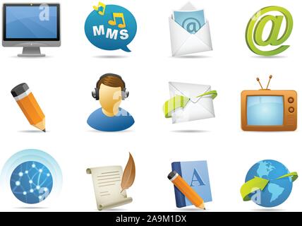 communication icons #3. part of milo icon set Stock Vector Image & Art ...