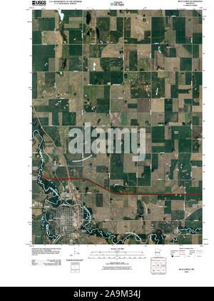 Map of Blue Earth in Minnesota Stock Photo - Alamy