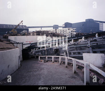 1982 coal mine conveyer at Woolley Colliery, Wakefield, West Yorkshire ...