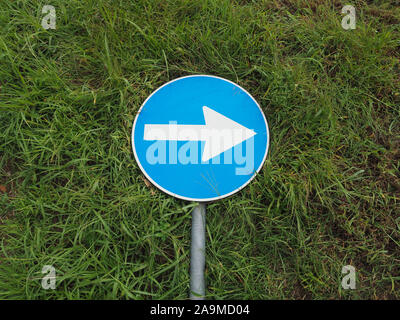 Regulatory signs, proceed in direction indicated by arrow traffic sign ...