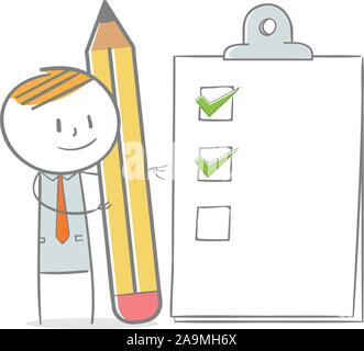 stick figure check Stock Vector Image & Art - Alamy