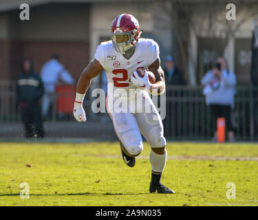 Alabama running back Brian Robinson Jr. is tackled by Ohio State during ...