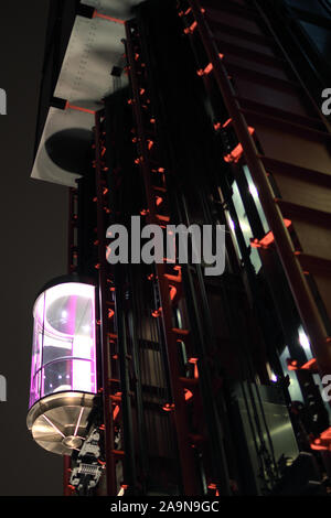 External Building Lift Elevator With Glass Walls Stock Photo - Alamy