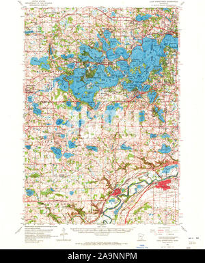 Lake Minnetonka, Minnesota, map 1958, 1:62500, United States of America ...