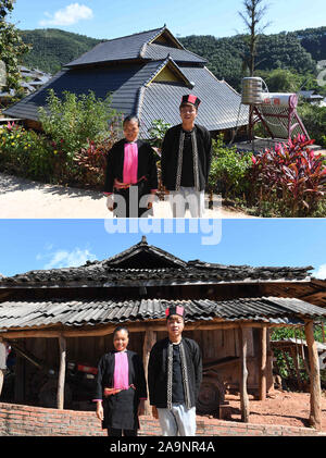 Mengla, China's Yunnan Province. 16th Nov, 2019. Children play at a ...