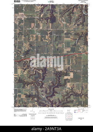 USGS TOPO Map MInnesota MN Sioux Pine Island 505827 1956 24000 Inverted ...