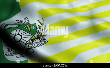 Saskatoon City Flag, Canada, Closeup View Stock Photo - Alamy