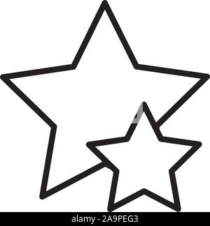 stars five pointed line style icon vector illustration design Stock ...