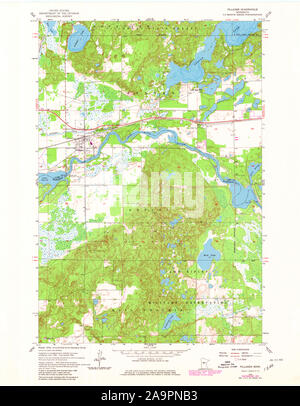 Pillager, Minnesota, map 1954, 1:24000, United States of America by ...