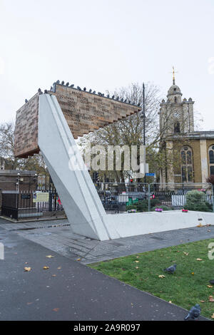 Bethnal Green Underground Station with the Stairway to Heaven Memorial ...