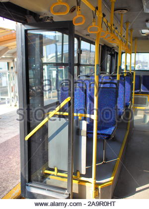 Grab handles in bus Stock Photo: 61920907 - Alamy