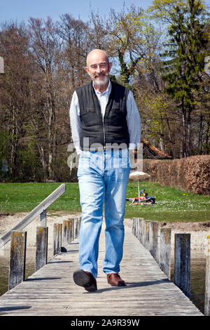 An old man with a grey beard Stock Photo - Alamy