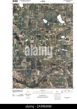 Map of Martin in Minnesota Stock Photo - Alamy
