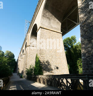 Luxembourg City / Luxembourg - 10. August, 2019: view of the cityscape ...