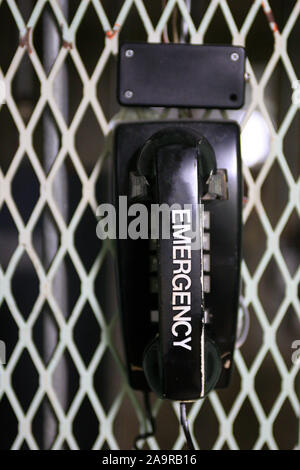 Old communication equipment in underground Soviet bunker Stock Photo ...