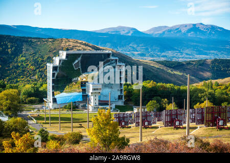 The world's largest solar furnace or Four Solaire at Odeillo in the ...
