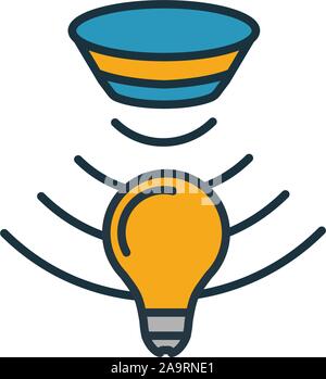 Light Sensor icon from sensors icons collection. Creative two colors ...