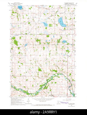 Map of Martin in Minnesota Stock Photo - Alamy