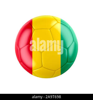 Guinea soccer ball football 3d illustration Stock Photo - Alamy