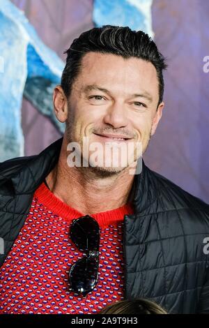 Luke Evans attends the "Frozen 2" European premiere at BFI Southbank in ...